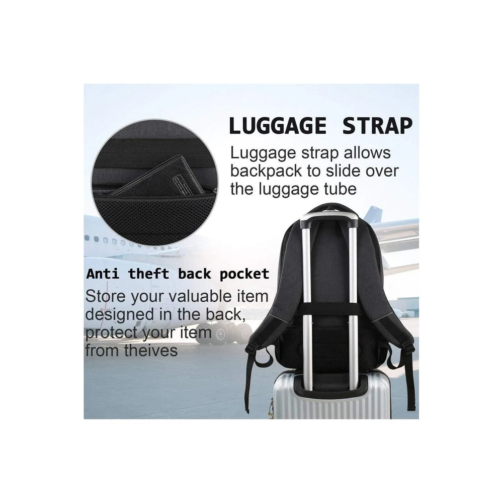 FR Fashion Co. 18" Anti-Theft Pocket Travel Backpack